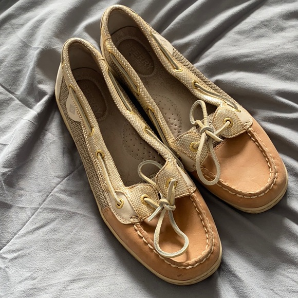 Sperry | Shoes | Sperry Topsider Gold And Teal Sparkle 95 | Poshmark